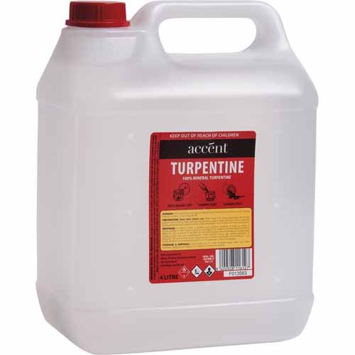 TURPENTINE MINERAL ACCENT 4L – Hammer Hardware